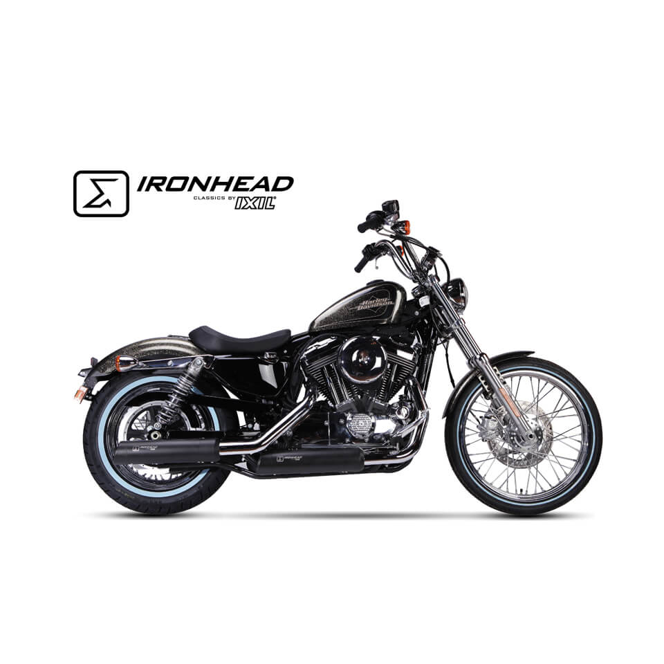 IRONHEAD Komplettanlage HARLEY-DAVIDSON Sportster XL 883/1200, 14-16 ...