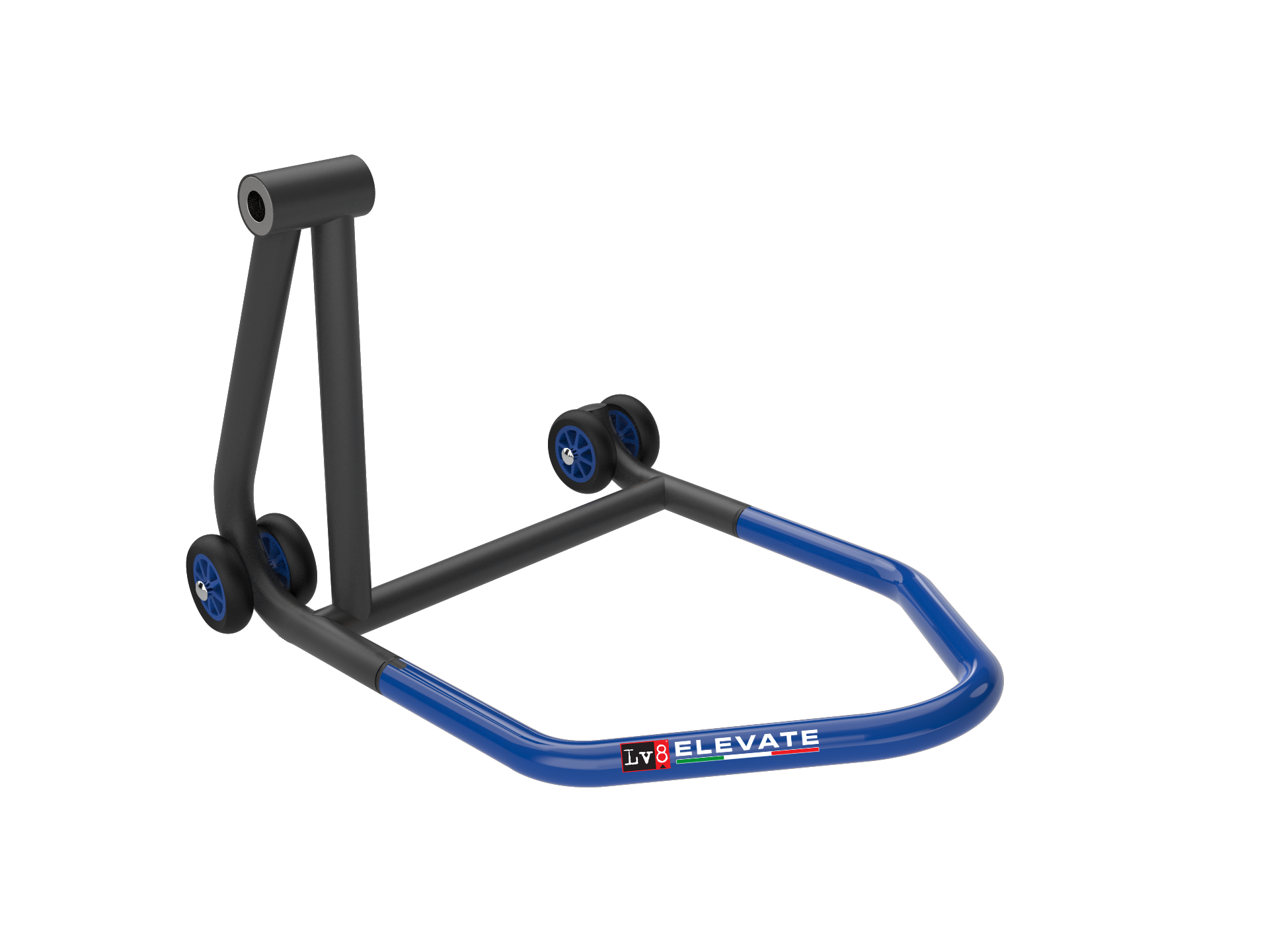 LV8 ELEVATE Einarmiger linker Montageständer ohne Stift, Schwarz/Blau ...